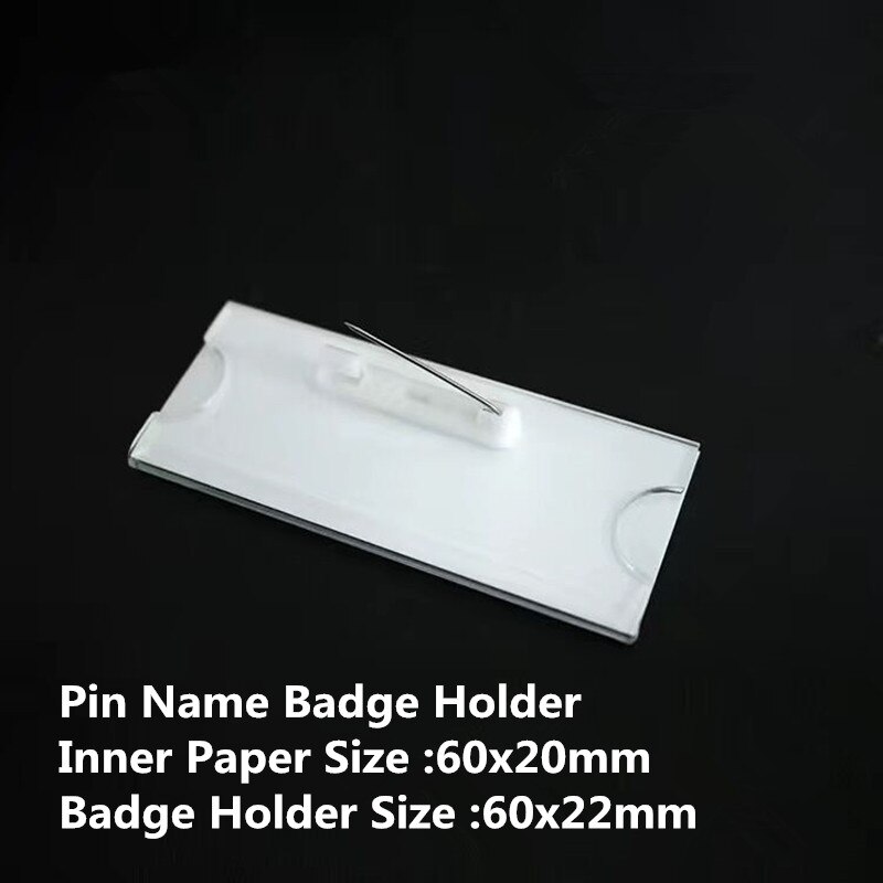 5 Pieces Magnetic Name Badge Holders Tags Kit Clea... – Grandado