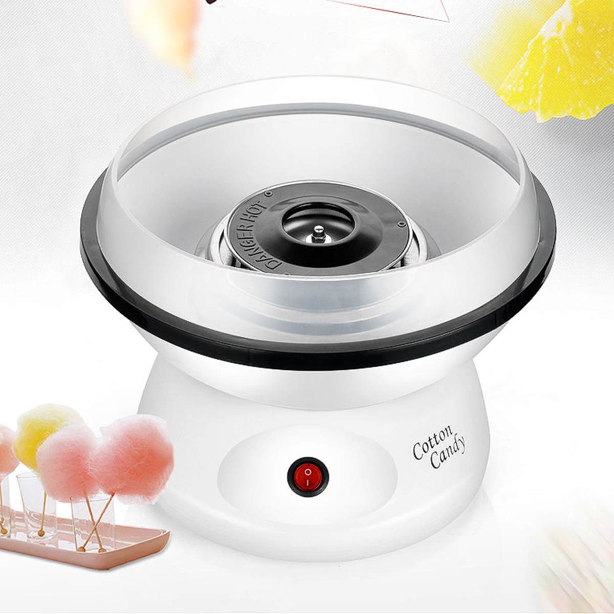 Electric White Sweet Cotton Candy Maker Portable C... – Grandado