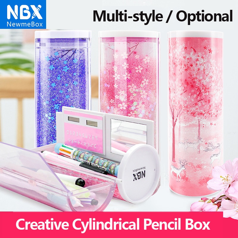 Pencil Case Translucent Quicksand Pencil Cases NBX... – Grandado