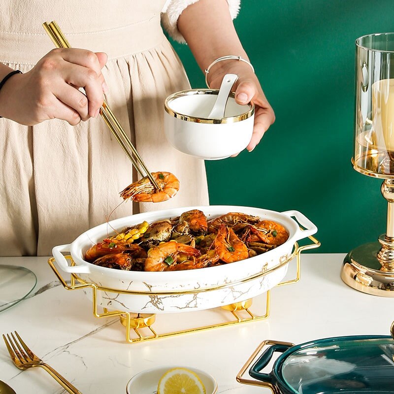 Oval Ceramic Plate Soup Pot Household Soup Pot Cer... – Vicedeal