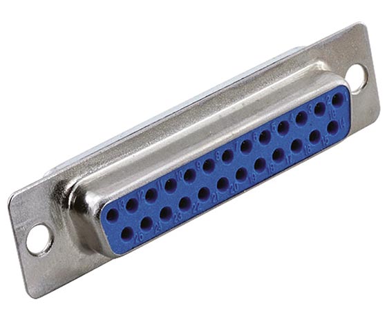 25 PINOUTS FEMALE DSUB COMPUTER – Vicedeal