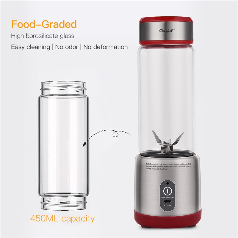 450Ml Usb Fruit Blender Mixer Elektrische Juicer M... – Vicedeal