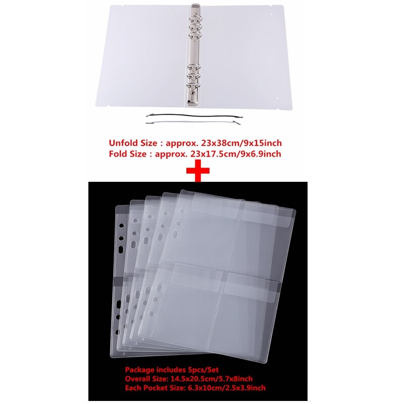Money Book For Cash Stamp Collection Album - 20-Sheet Storage Binder ...