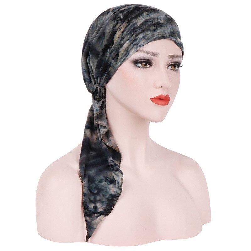 Soft Ruffle Head Scarf Cotton Women Chemo Hat Turb... – Vicedeal