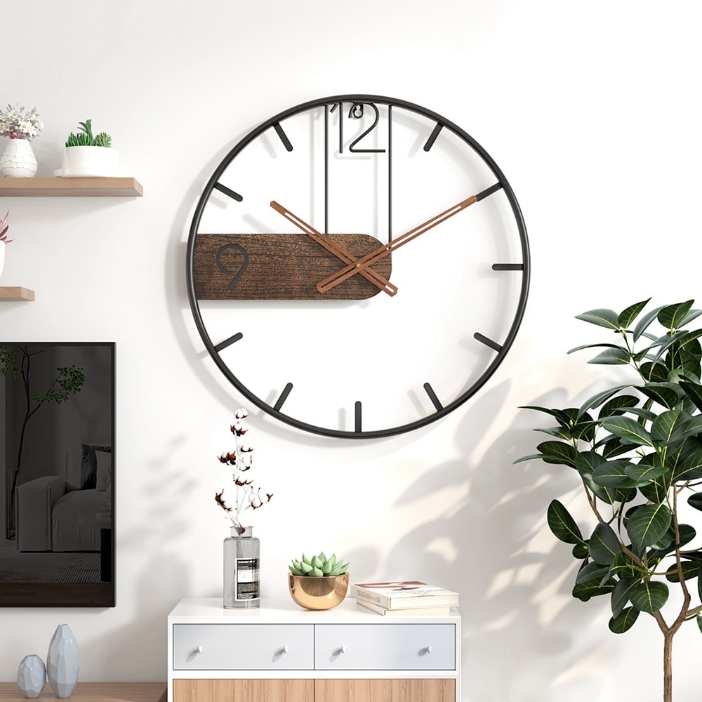 40/50CM Nordic Iron Wall Clock Household Living Ro... – Grandado