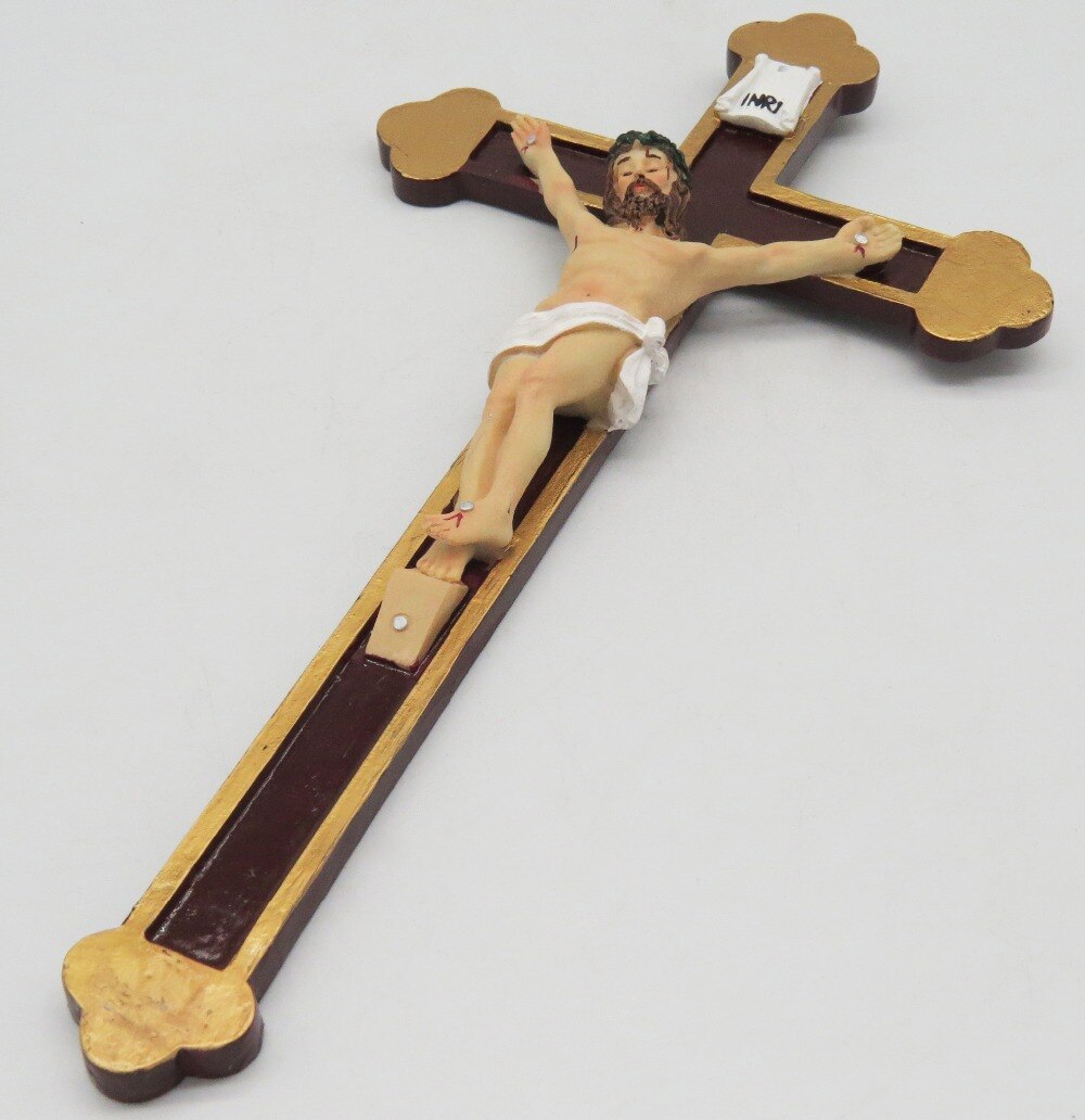 Hankroi 12 Inches Resin Wall Crucifix Jesus Christ... – Grandado