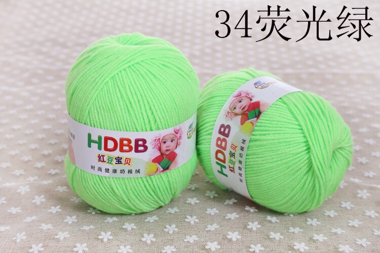 500g/lot 34 Colors Choice Silk Cotton Thick Yarn D... – Grandado