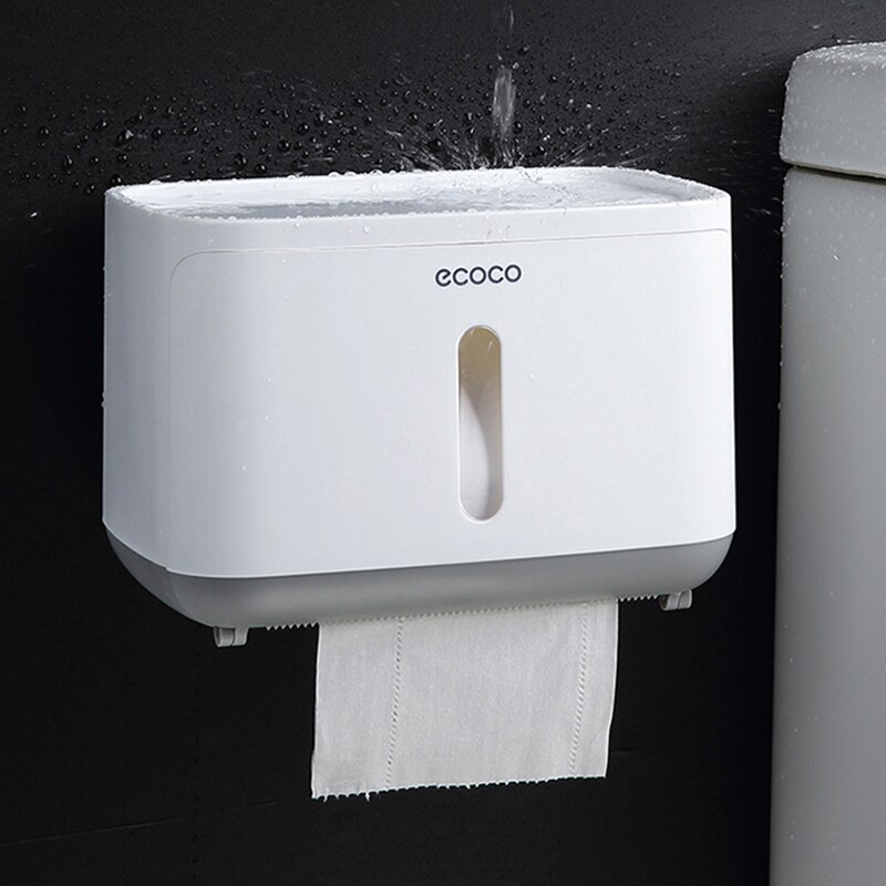 Ecoco Toiletrolhouder Waterdichte Tissue Doos Muur... – Grandado