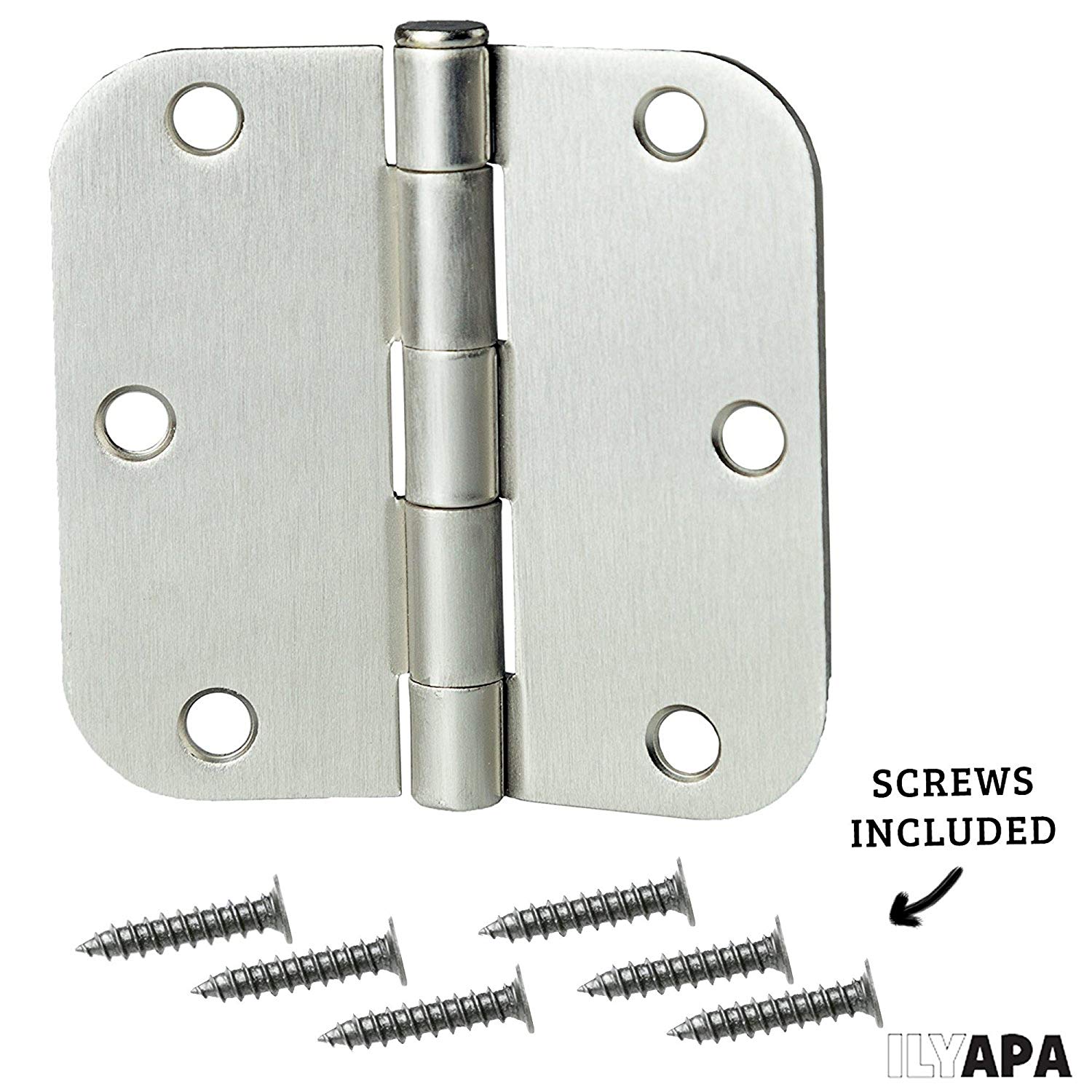 Door Hinges Satin Nickel 3.5x 3.5 Inch /8.9x8.9cm ... – Grandado