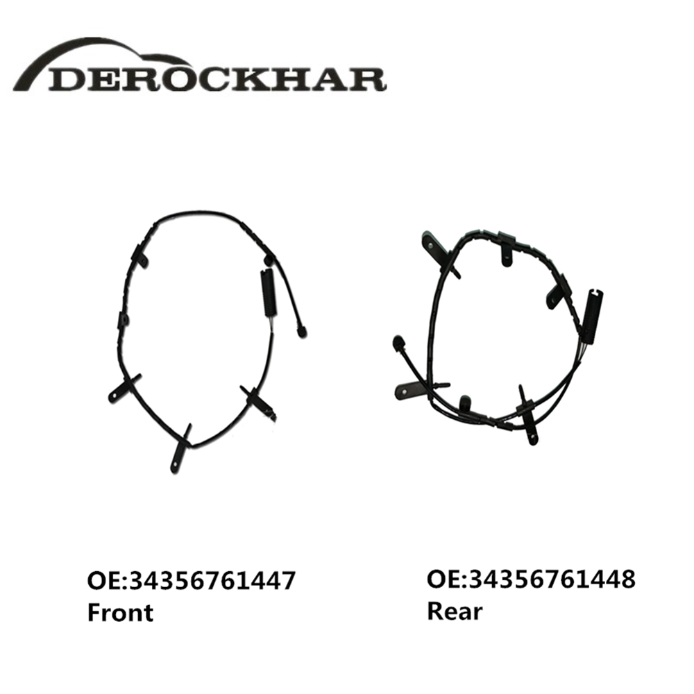 DEROCKHAR 2 Stuks Achter + Remblokken Sensor Voor ... – Grandado