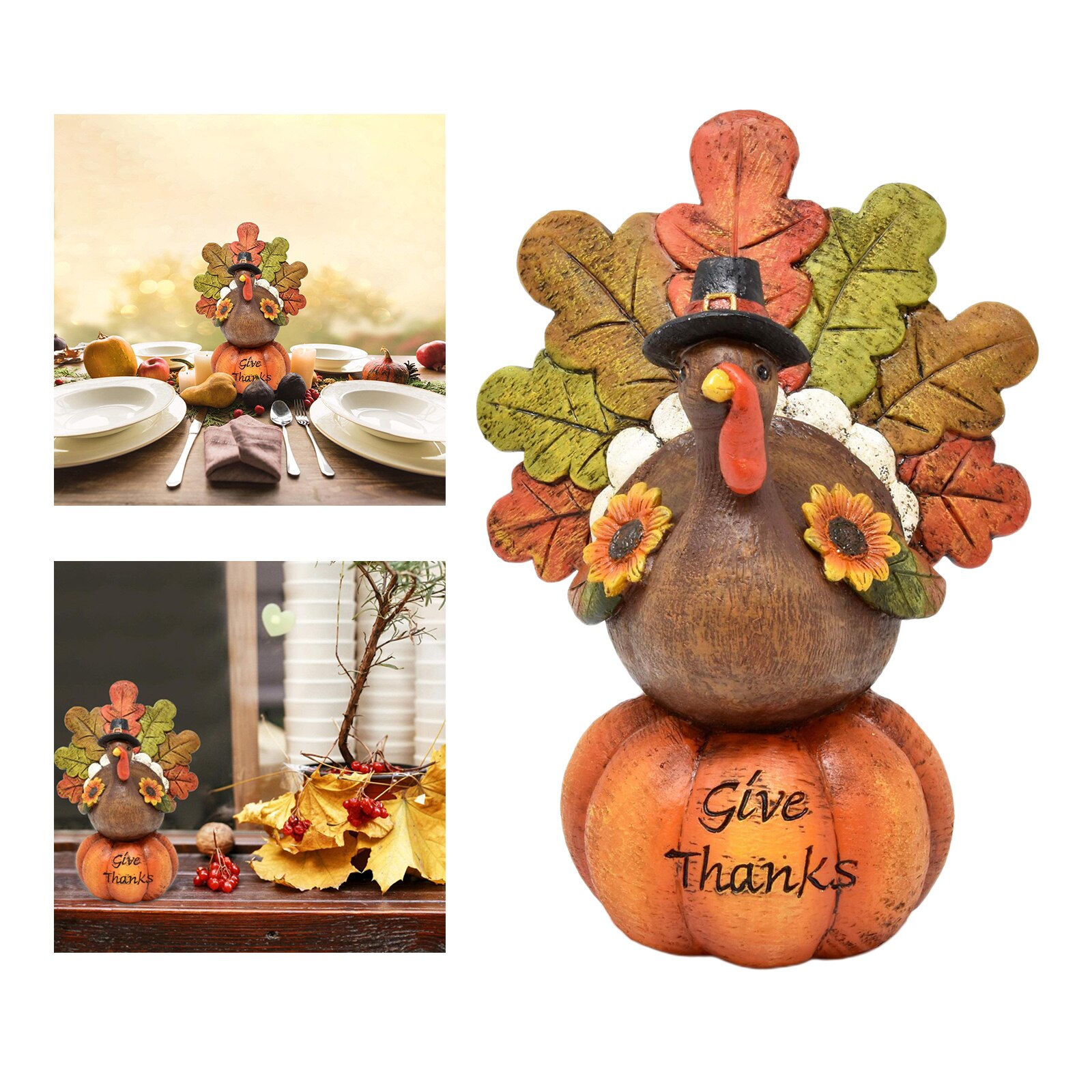 Thanksgiving Pumpkin Turkey Indoor Outdoor Colorfu... – Grandado