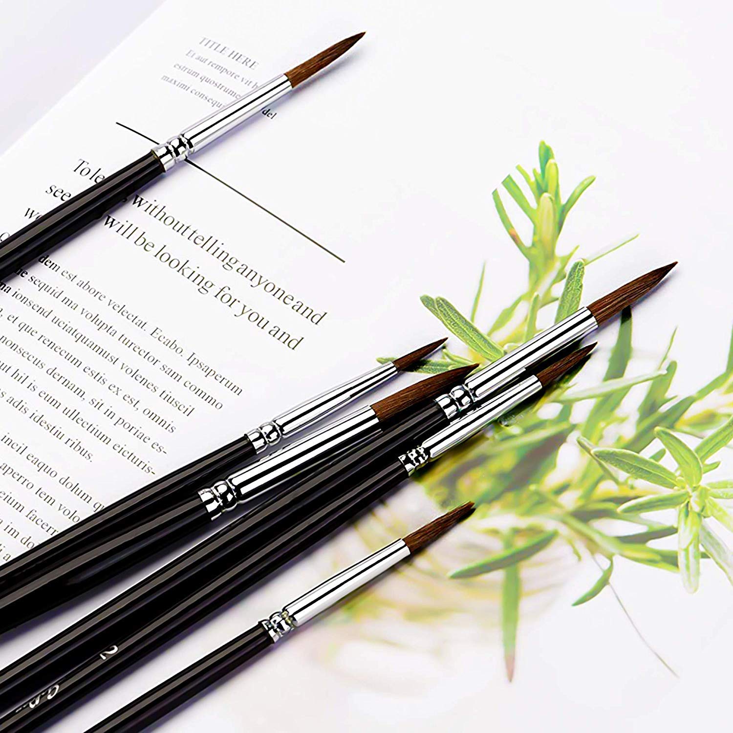 Detail Artist Paint Brushes Miniature Red Sable Ar... – Grandado