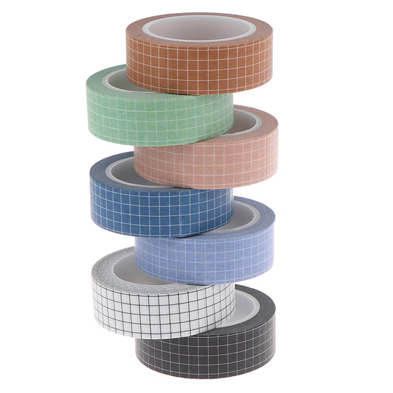 10M Grid Washi Tape Japanese Paper DIY Planner Mas... – Vicedeal