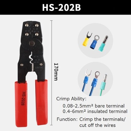 Crimping Tool, Terminal Connector Ratcheting Wire ... – Grandado