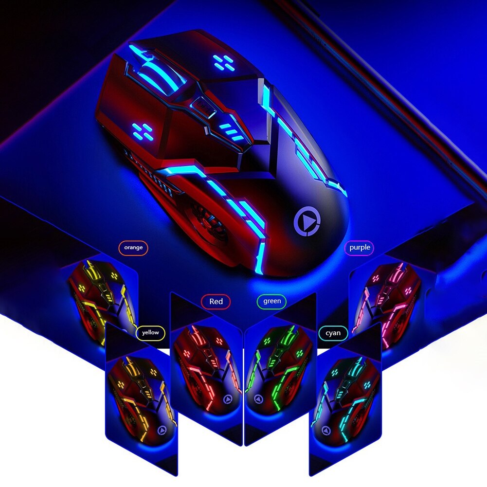 Silent/Sound USB Wired 6-Buttons 3200DPI Adjustabl... – Grandado