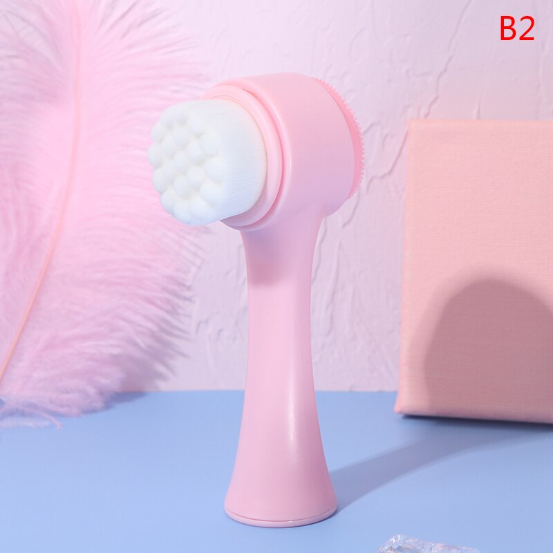 Portable 1PC 3D Double Side Silicone Face Cleanser... – Vicedeal