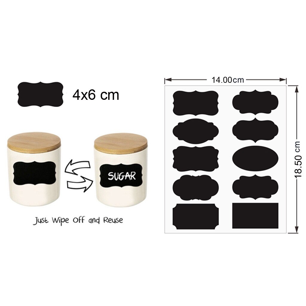 32pc Waterproof Chalkboard Labels For Regular/Wide... – Grandado