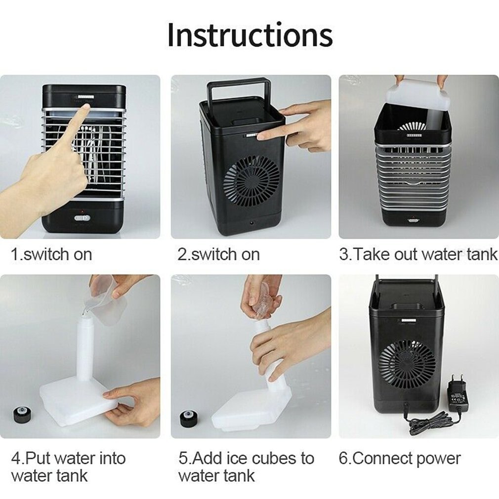 Portable Cooling Flow Filter Air Conditioner Coole... – Grandado