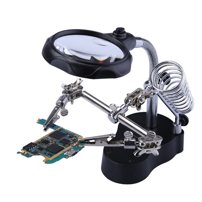 Welding Magnifying Glass With LED Lights 3.5X 12X ... – Vicedeal