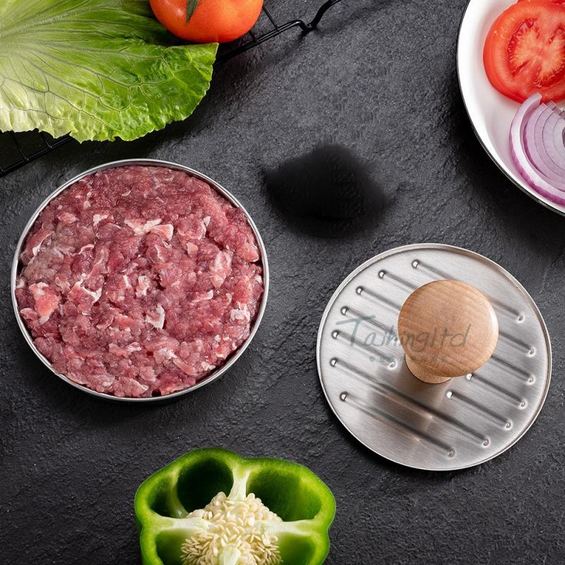 5 inch meat patties mold burger pressure mold stai... – Grandado