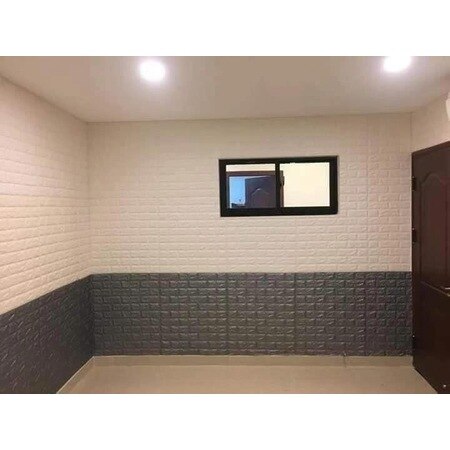 NW02 GRAY SELF ADHESIVE FLEXIBLE SPONGE WALL PANEL... – Vicedeal