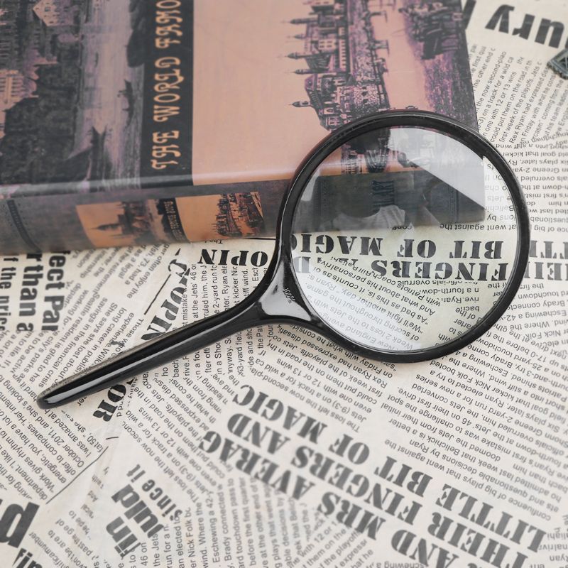 100mm Handheld Magnifier 5X Reading Map Newspaper ... – Vicedeal