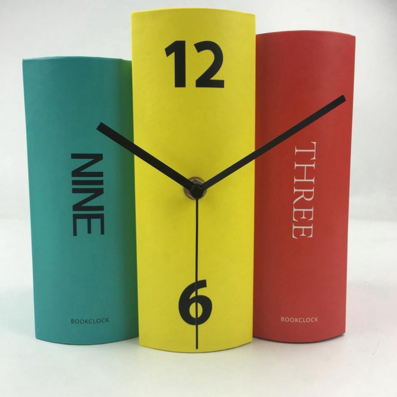 Timelike Book Clock Diy Cute Decorative Vintage Wa... – Grandado