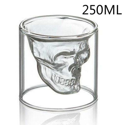 Double-layered Transparent Skull Head Coffee Mug C... – Grandado