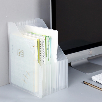 Desktop File Organizer Box Transparent PP Plastic ... – Vicedeal