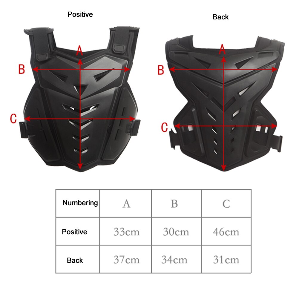 Motorfiets Armor Vest Motorrijden Borst Armor Back... – Vicedeal