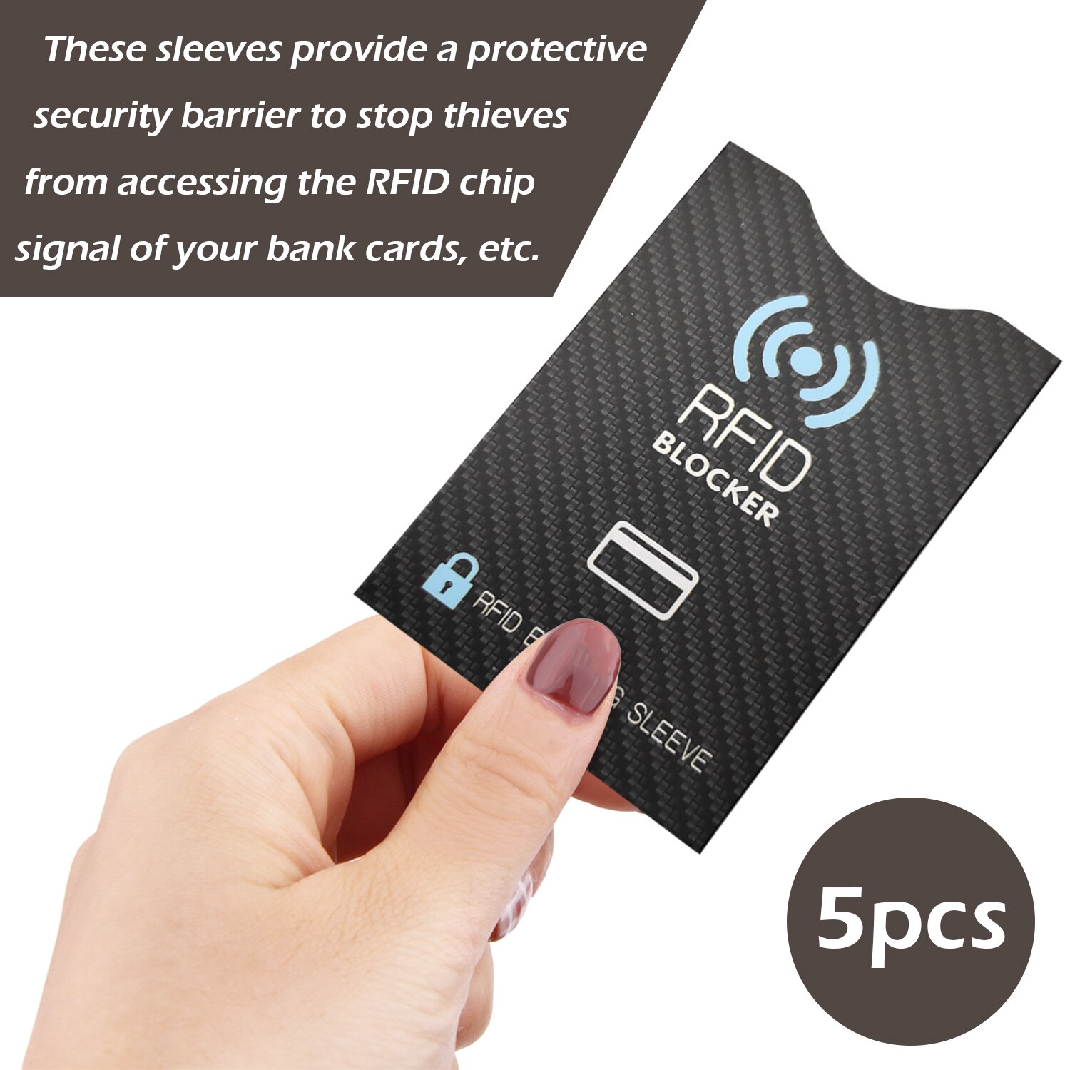 5pcs RFID Blocking Sleeves Aluminum Foil Identity ... – Grandado