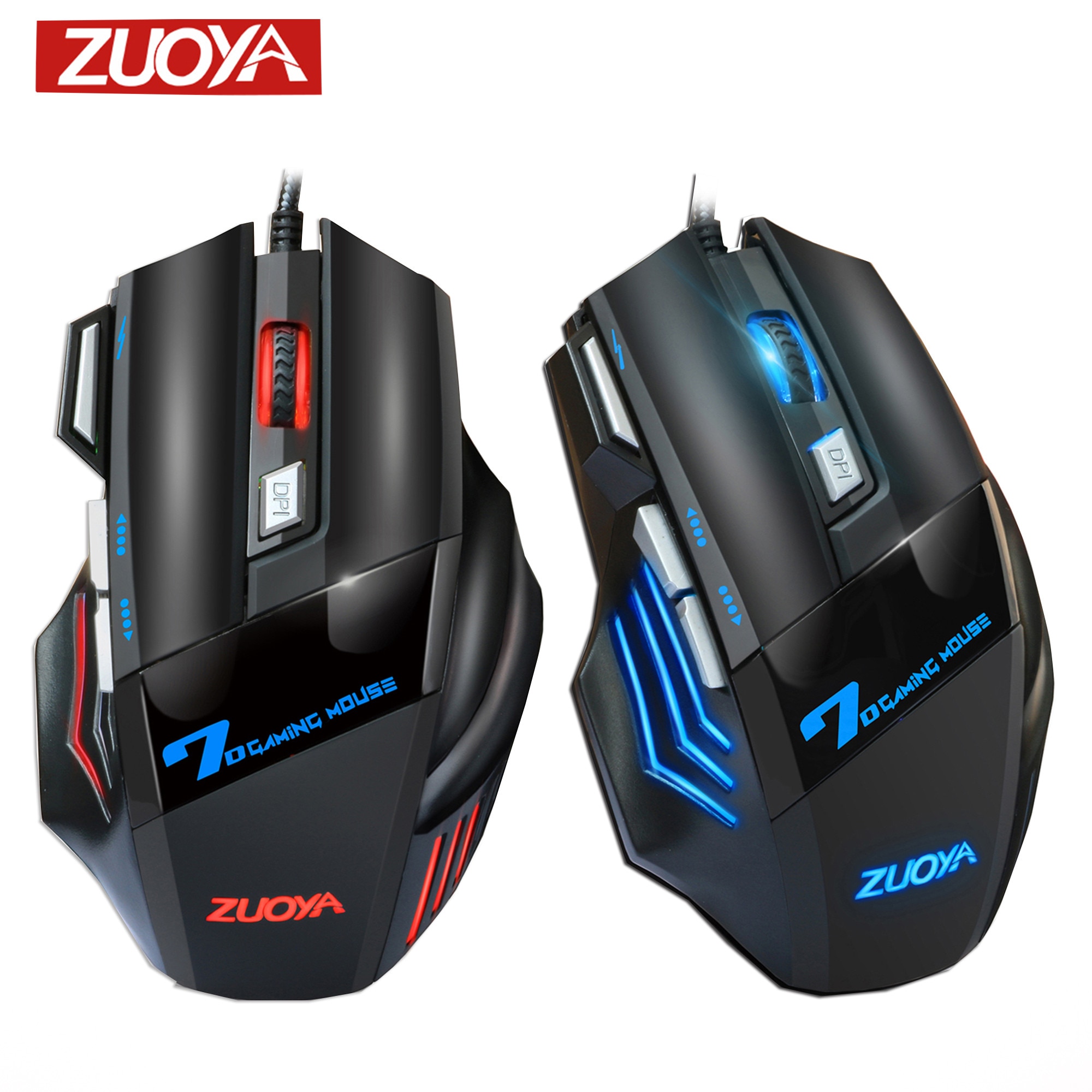 Ratón Gaming ZUOYA, ratón de juego con cable USB 5... – Grandado
