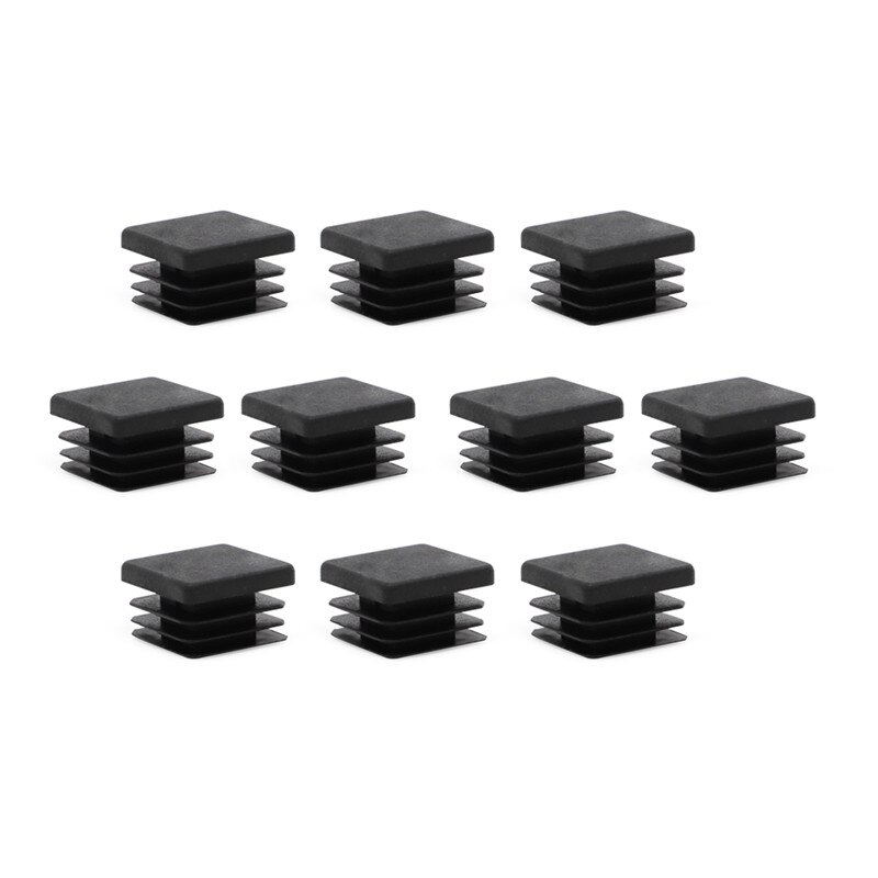 Pack of 10 1" inch Square Tube Hole Plug Plas... – Grandado