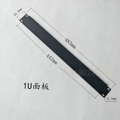 2 pieces/all steel black blank rack mount panel IT... – Vicedeal