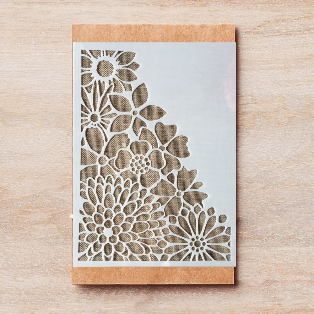29*21cm A4 Daisy Edge DIY Layering Stencils Wall P... – Grandado