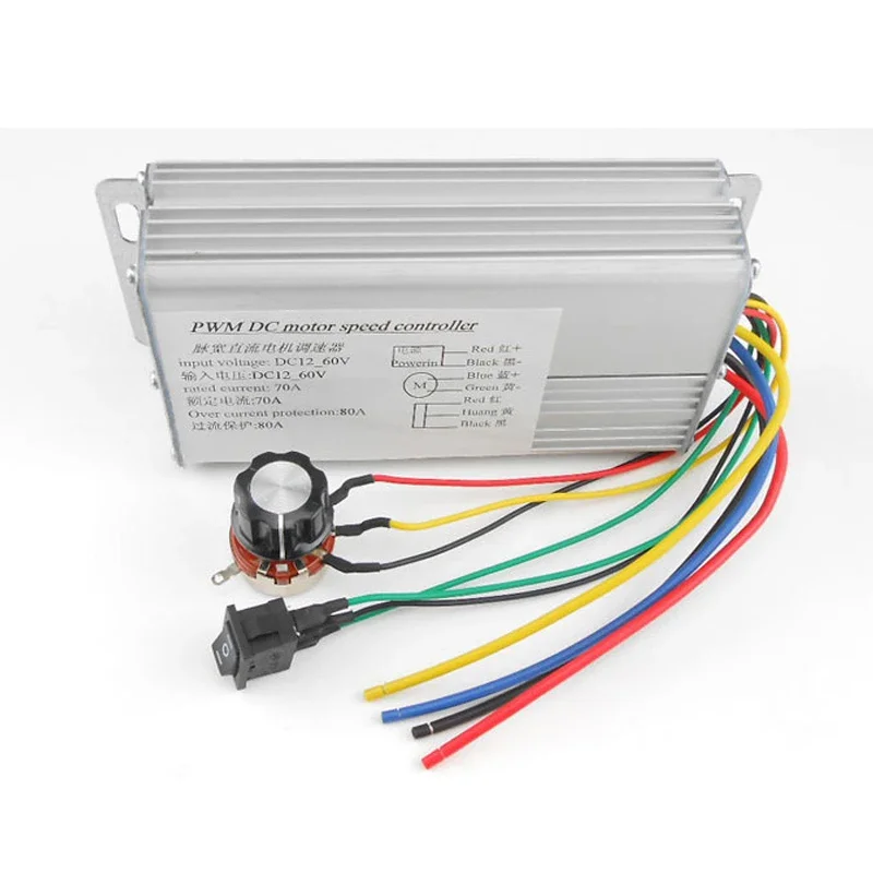 DC 12-60 V 70A 4000 W PWM DC Motor Speed Controlle... – Vicedeal