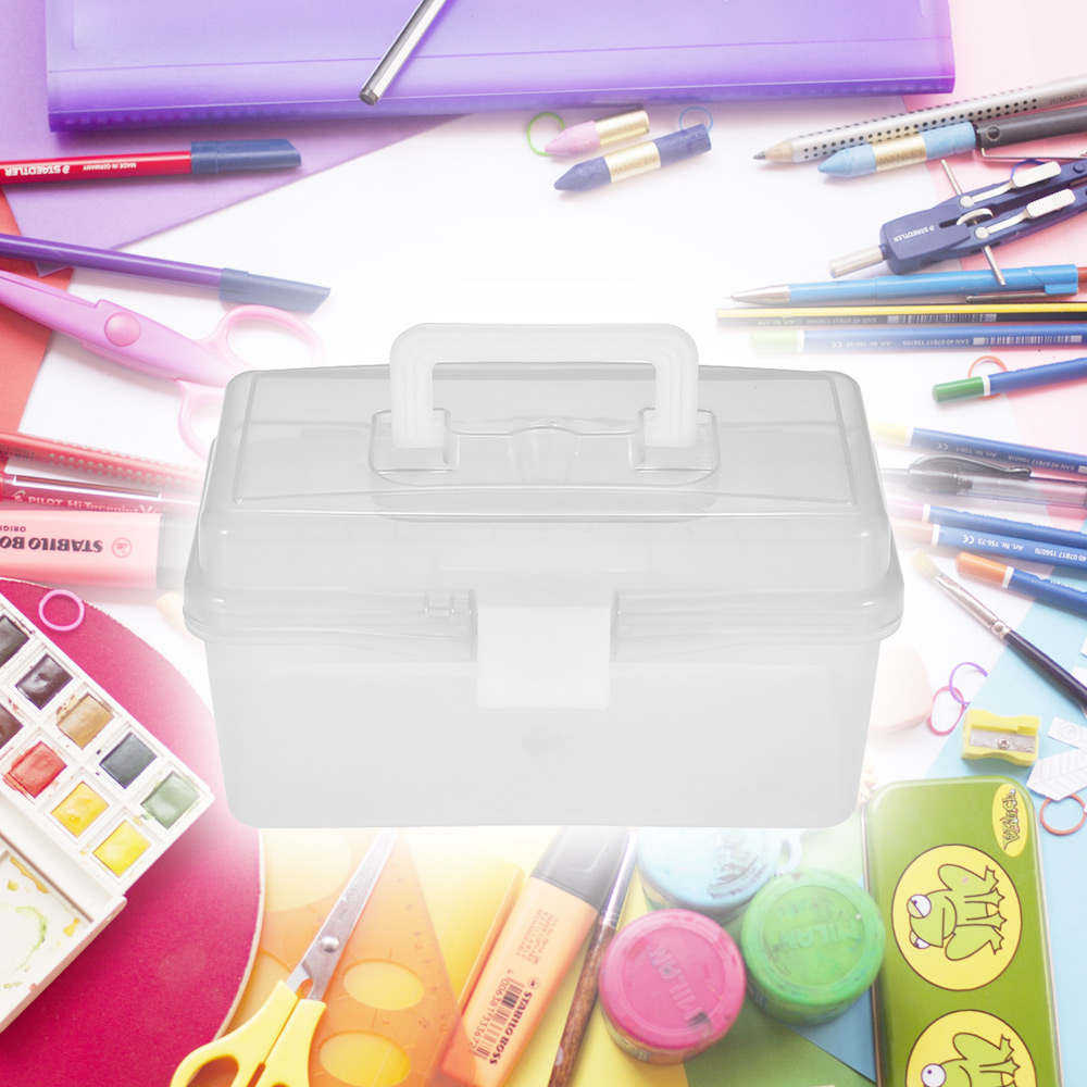 Drawing Tools Clear Plastic Art Storage Box Waterc... – Vicedeal