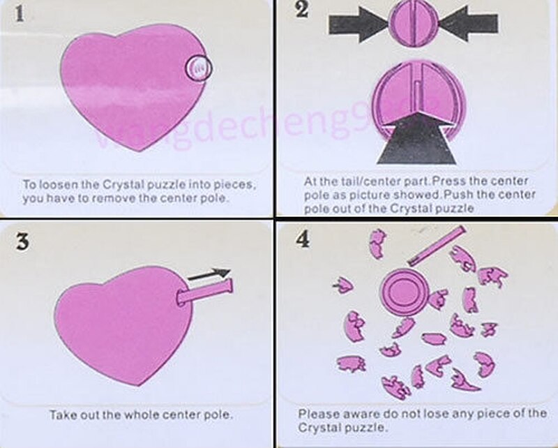 3D Crystal Puzzle Jigsaw Model Souptoy Gadget Love... – Grandado