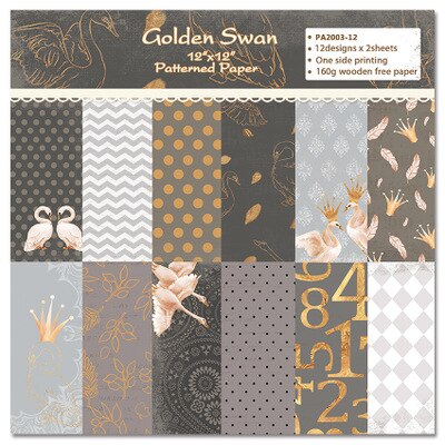 12-Inch Golden Swan Number Dot Theme lovers Single... – Vicedeal