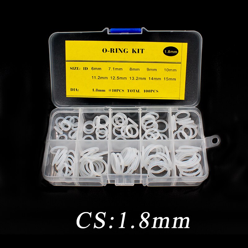 Silicone Rubber O-Ringen Dikte 1.8Mm Wit Ring Sili... – Grandado