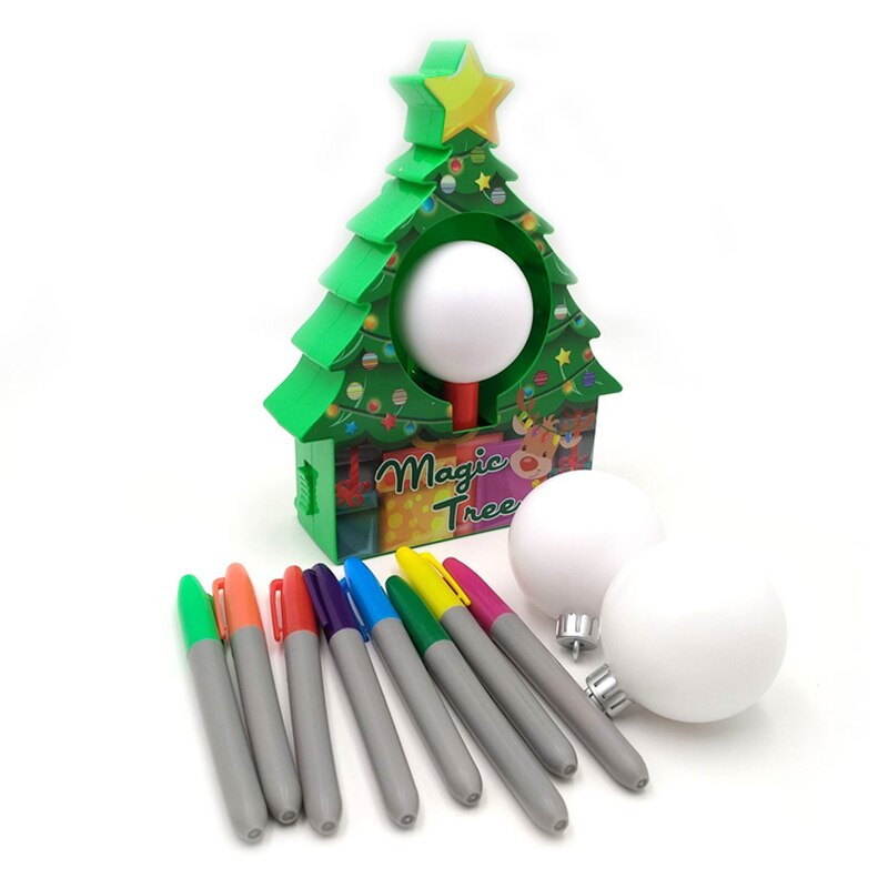 Christmas Tree Decoration DIY Drawing Balls Craft ... – Vicedeal