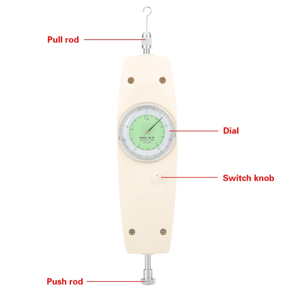 NK-50 50N Analog Dynamometer Force Measuring Instr... – Vicedeal
