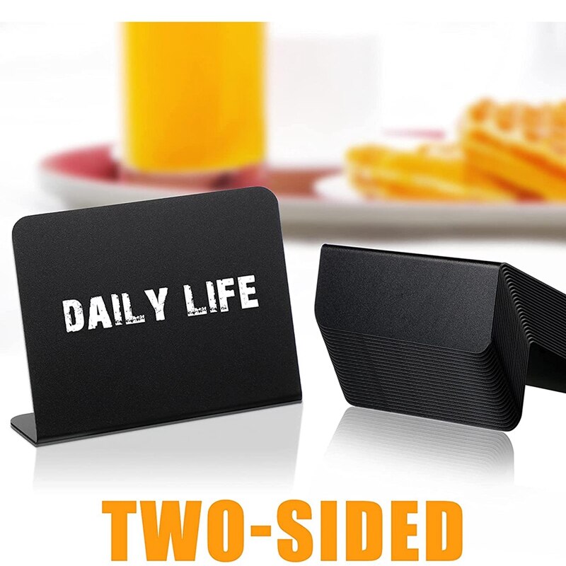 20Pcs 4 x 3 Inches Mini Chalkboard Table Tent Sign... – Grandado