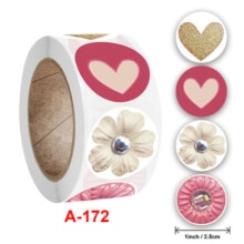 500 st tack klistermärken pärla blomma kärlek möns... – Vicedeal