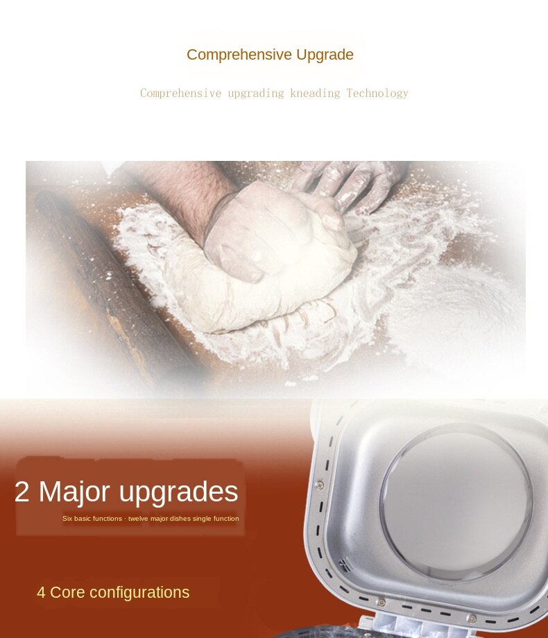 Multifunction Bread Machine Fully Automatic Small ... – Vicedeal