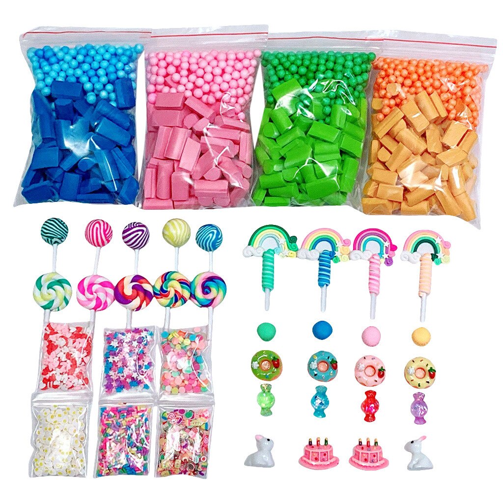 44PCS Slime Supplies Kit Foam Beads Sequins For DI... – Grandado