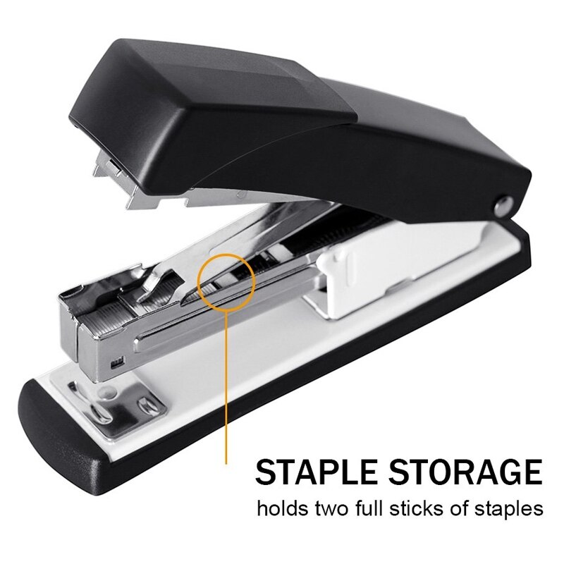 Nietmachine Zwart Klassieke Metalen Desktop Nietma... – Vicedeal