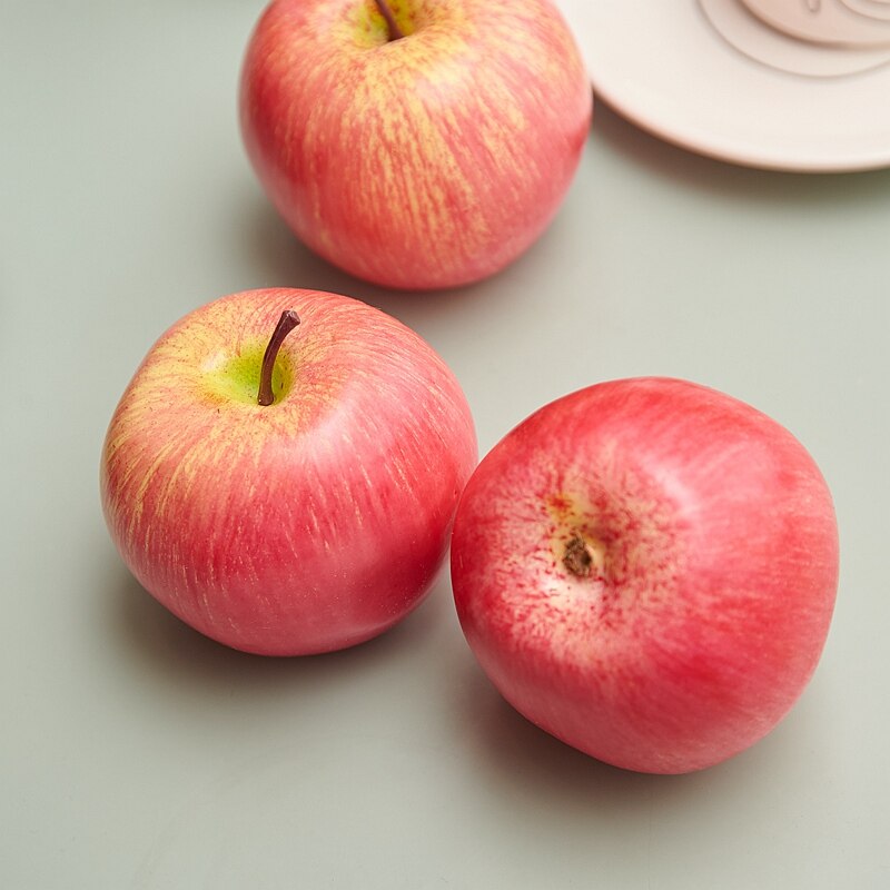 1pc Artificial Fruits Red Green Apples Foam Model ... – Grandado