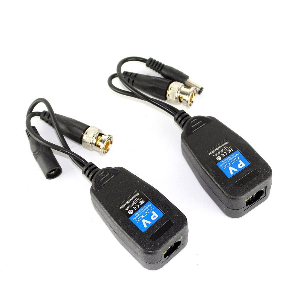 2 par/lote RJ45 CCTV Balun Video Balun 1CH pasivo ... – Grandado