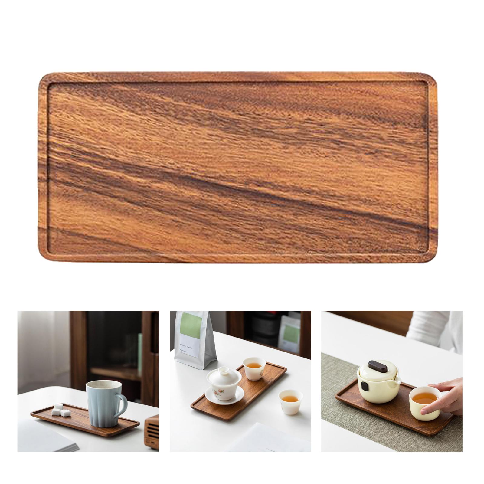 Walnut Rustic Large Serving Tray Rectangular Break... – Grandado